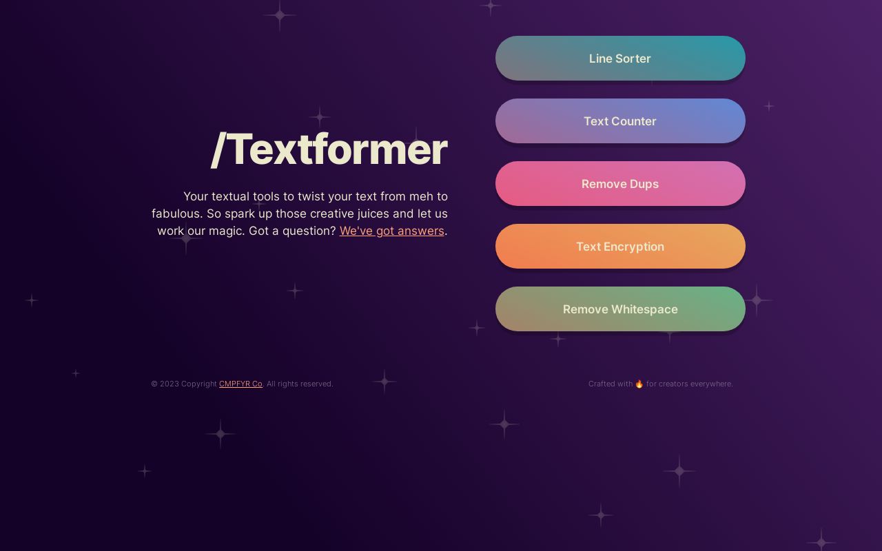 Text Tools | /Textformer
